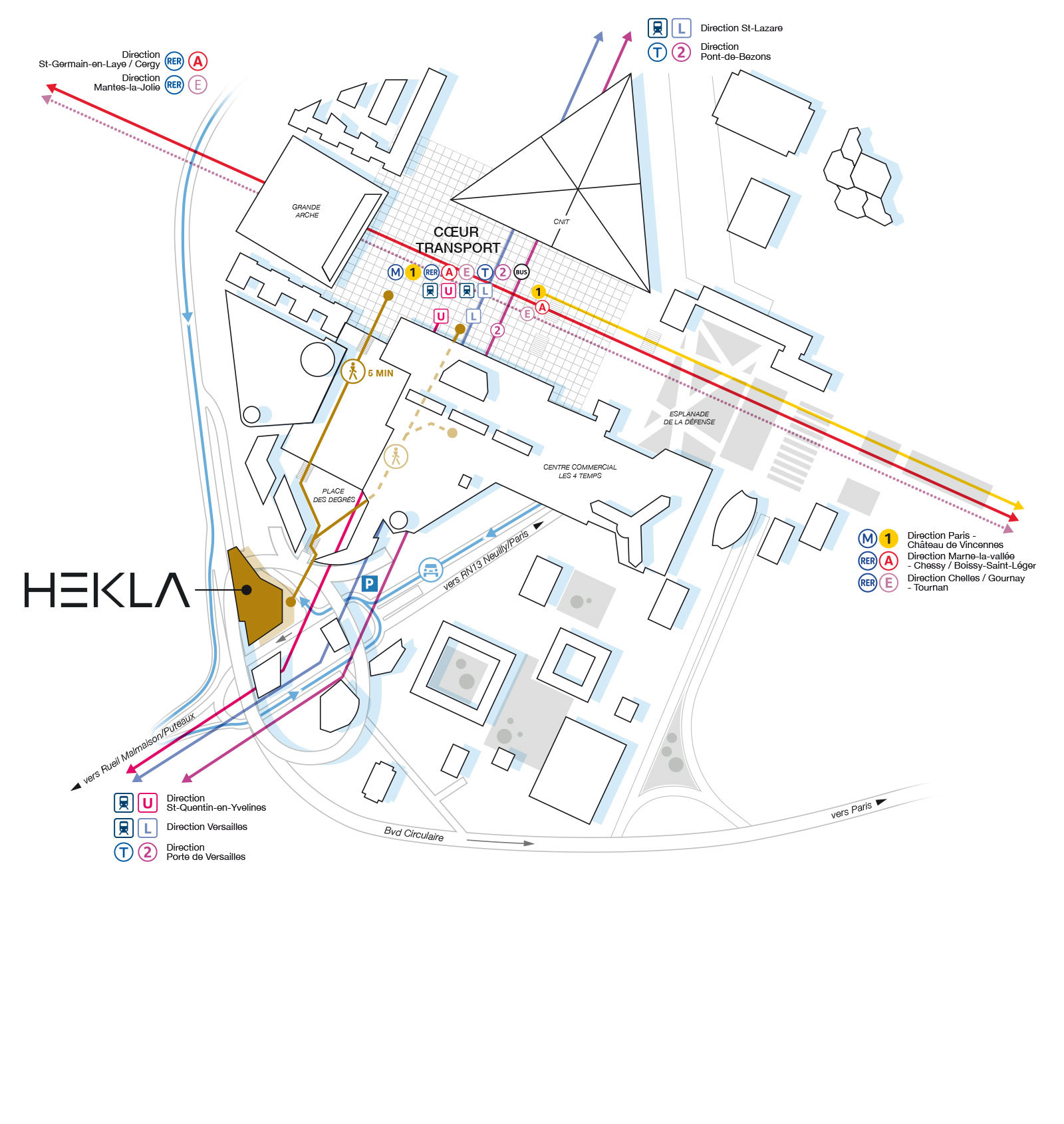 Accès La Défense | Visitez la Tour HEKLA comme si vous y étiez | Tour Hekla